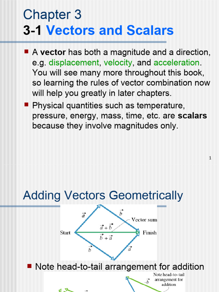 CMCH 03 | PDF | Euclidean Vector | Applied And Interdisciplinary Physics