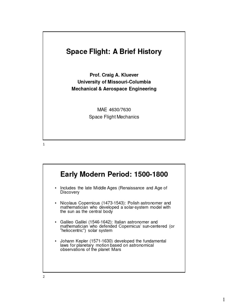 Chapter 1 History and Intro | PDF | Gravity Assist | Outer Space