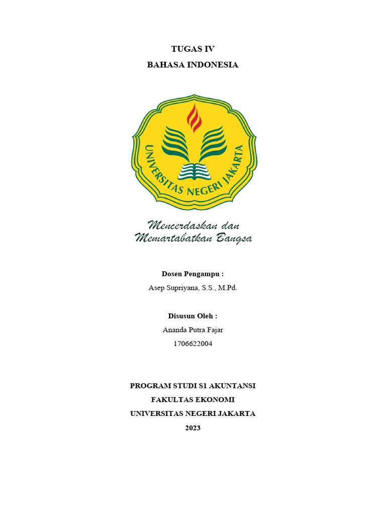 Ananda Putra Fajar - 1706622004 - S1 Akuntansi - Tugas 4 - Bahasa ...