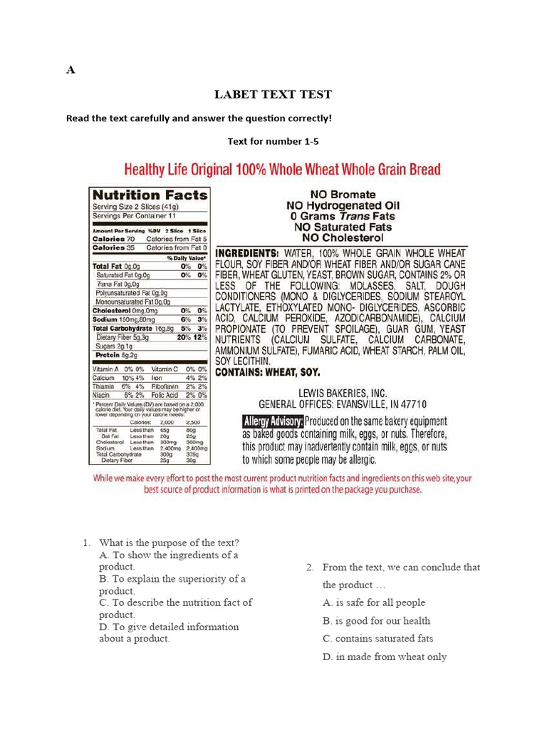 PH Label Text Tipe A | PDF