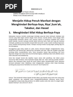 Contoh Tabzir dan Israf Sehari-hari | PDF
