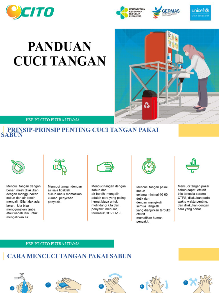 Panduan Cuci Tangan Pakai Sabun | PDF Panduan Cuci Tangan Pakai Sabun | PDF