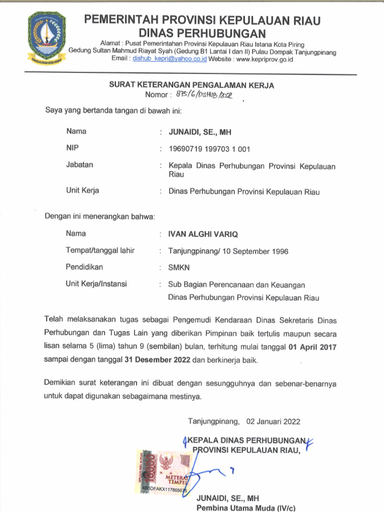 Surat Penyataan | PDF