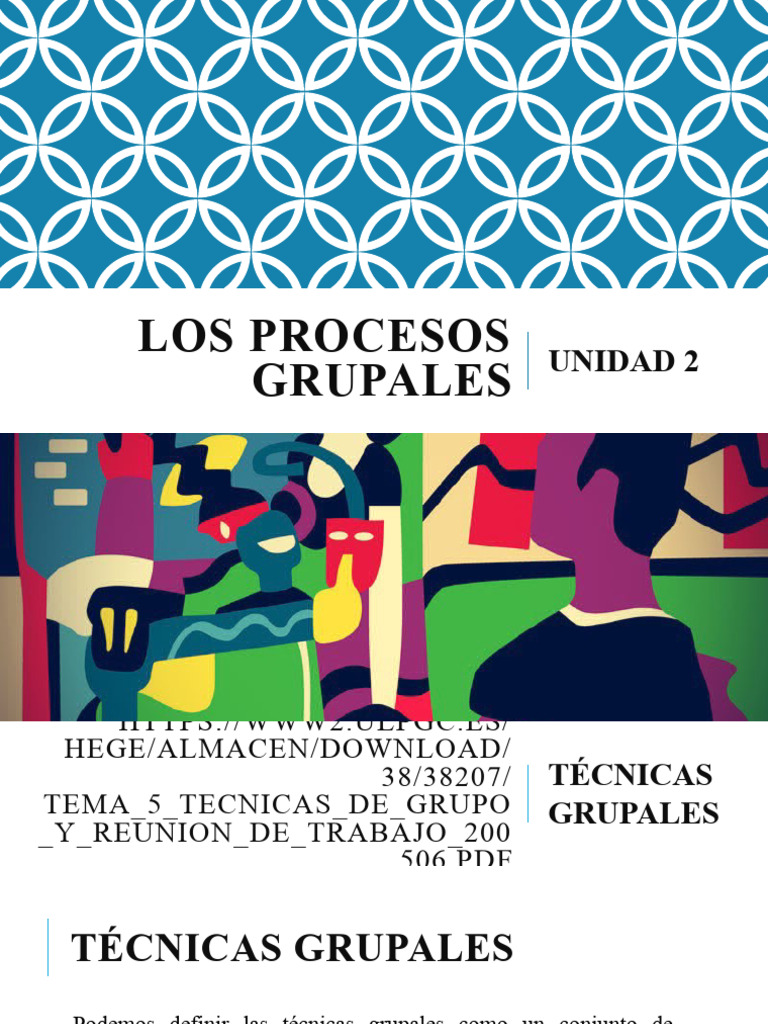 Los Procesos Grupales Tecnicas Unidad 2 | PDF | Evaluación