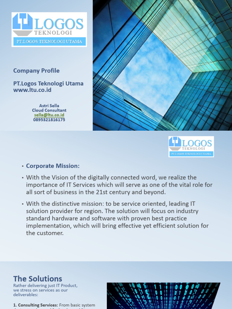 PT Logos Teknologi Utama Overview | PDF | Microsoft Exchange Server ...