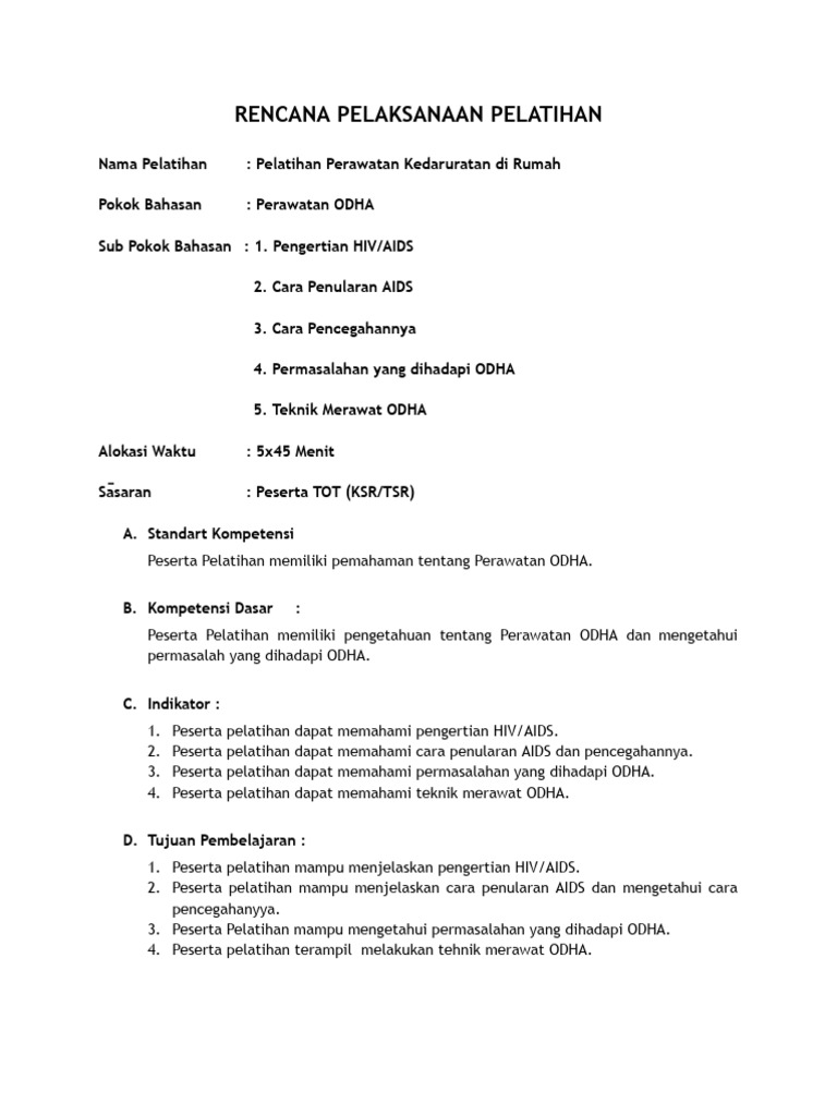 Contoh RPP | PDF | Karier & Perkembangan
