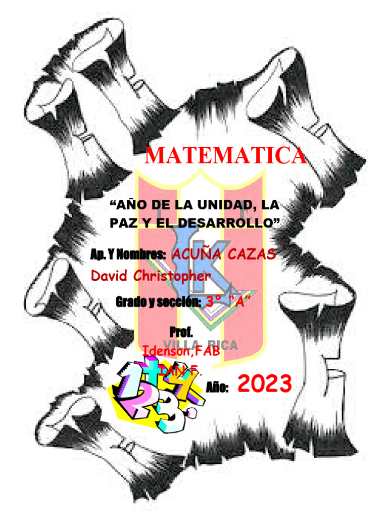 Caratula Matematica | PDF