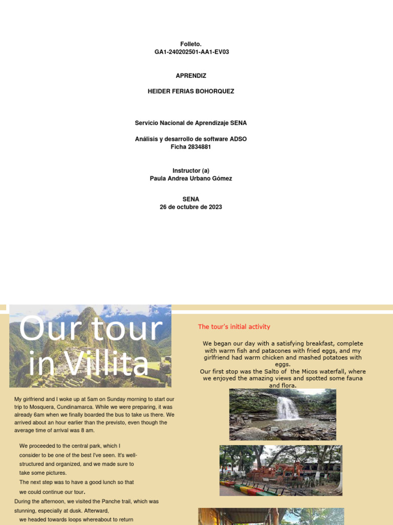 Folleto Ingles | PDF