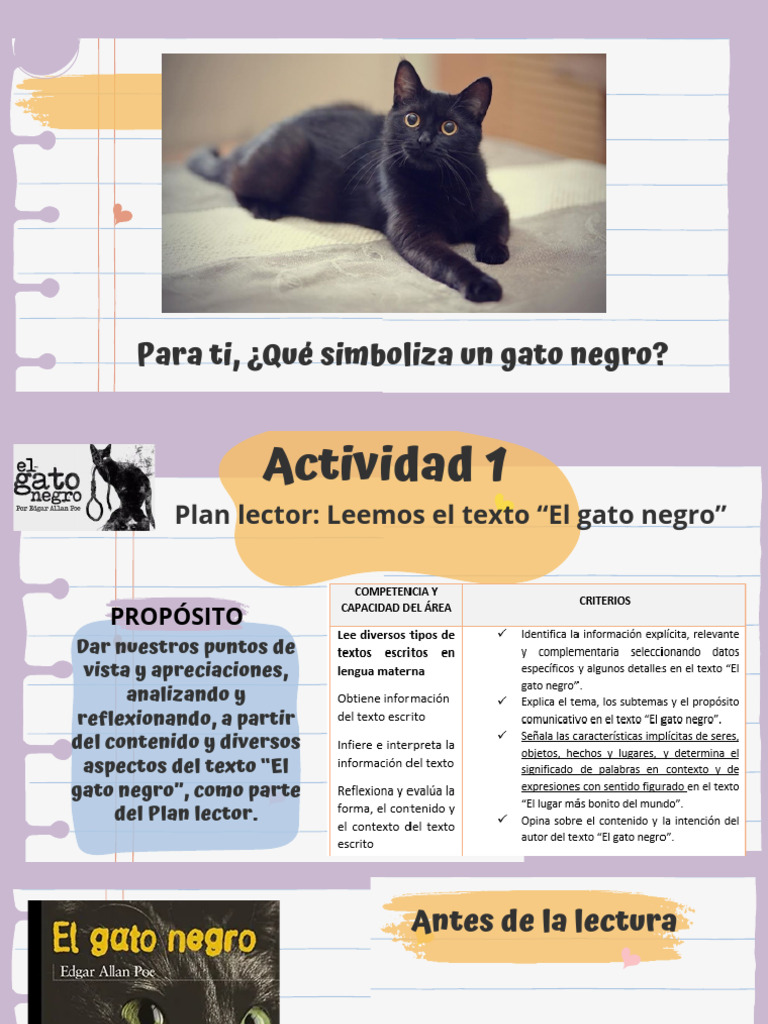 Simbolismo y análisis de "El gato negro" | PDF