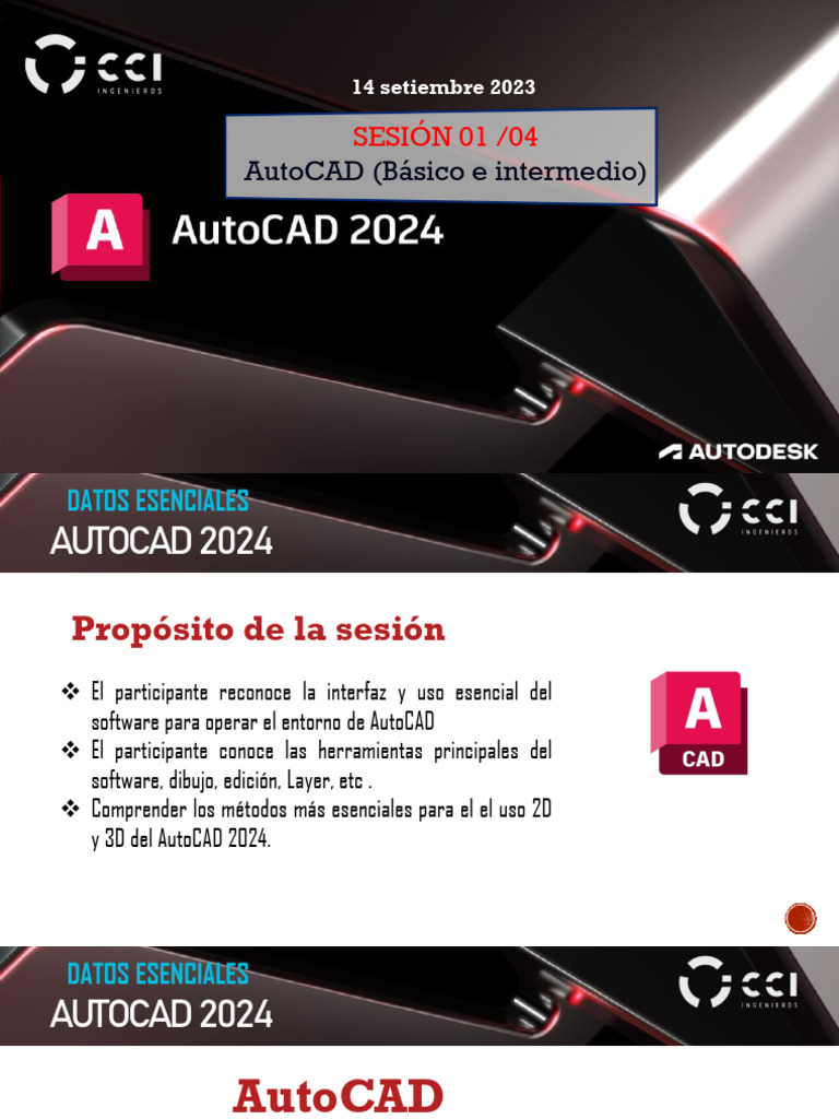 01 - Curso Básico Autocad - Cci Ingenieros | PDF