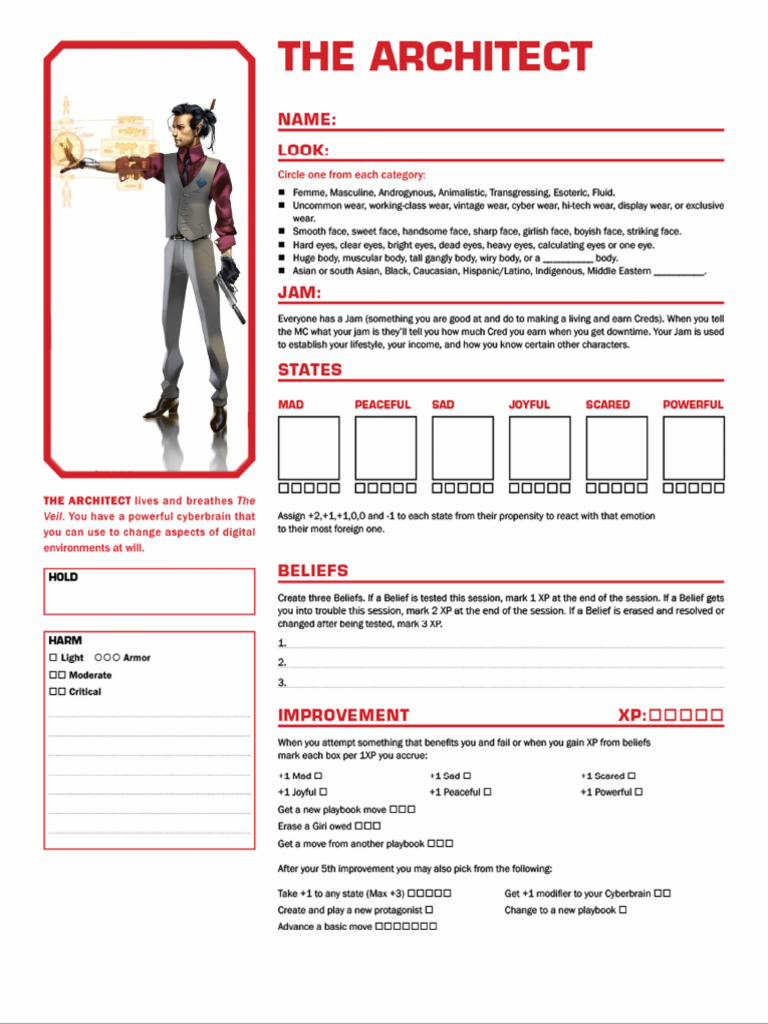 The Veil RPG: The Architect PG1 | PDF