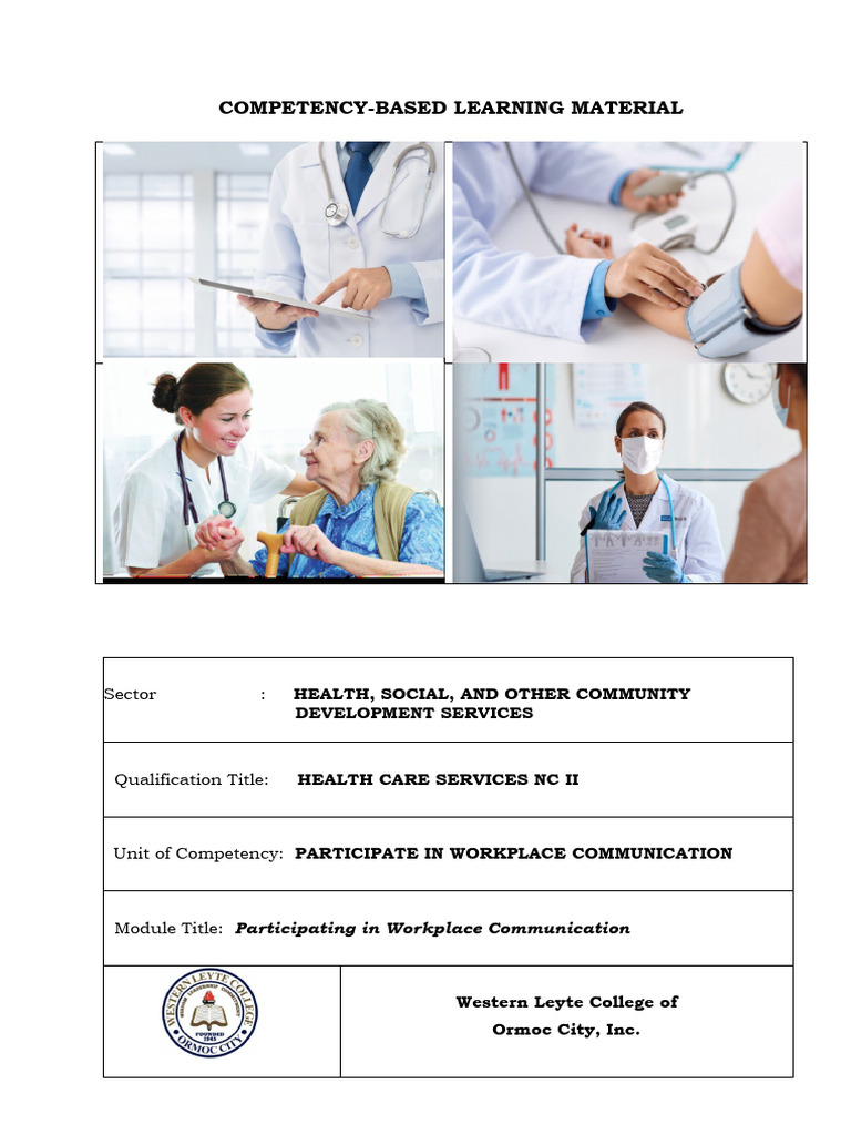 Basic 1-Participate in Workplace Communication | PDF