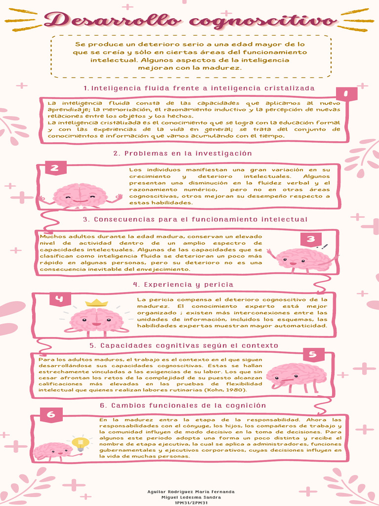 Desarrollo Cognoscitivo | PDF | Inteligencia | Adultos