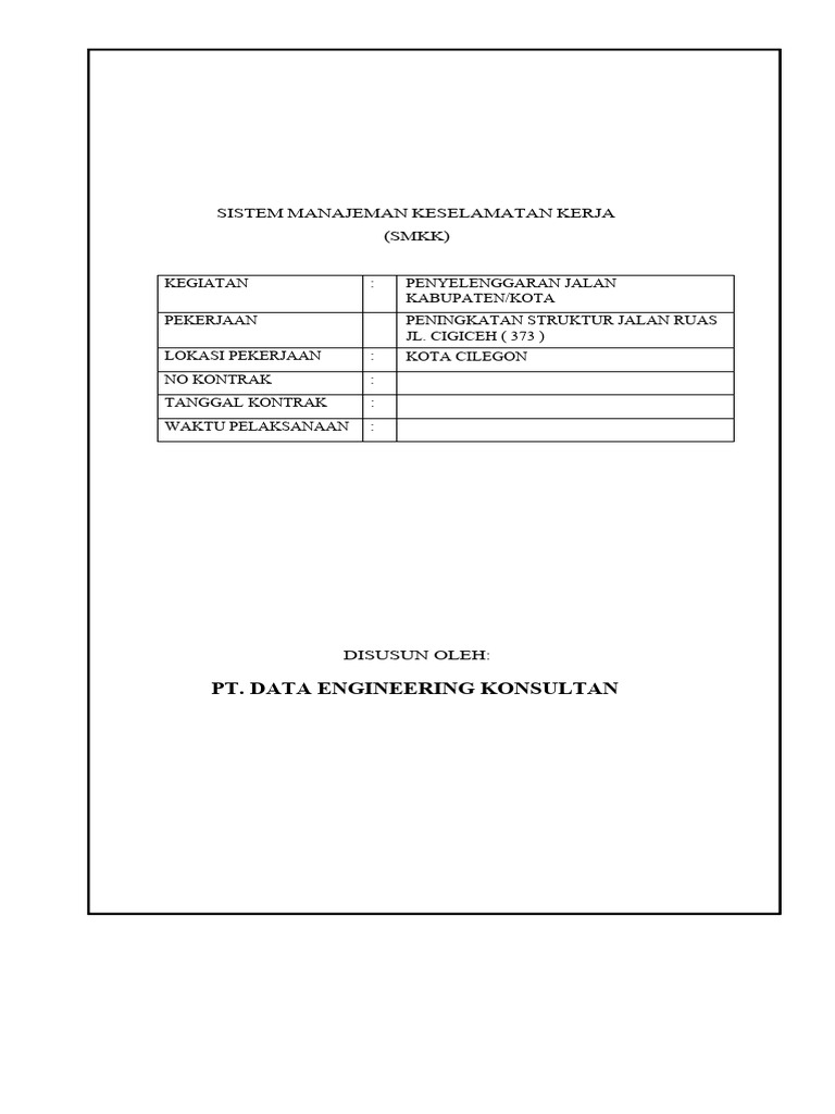 Dokumen SMKK JL. Cigiceh | PDF