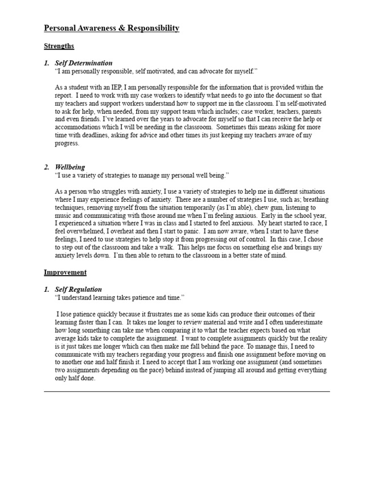 Reflection of Core Competencies Engelie Lara-Faure | PDF | Anxiety | Family