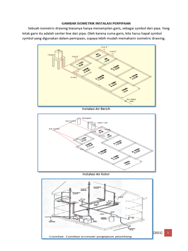 Materi Isometrik Instalasi Perpipaan | PDF