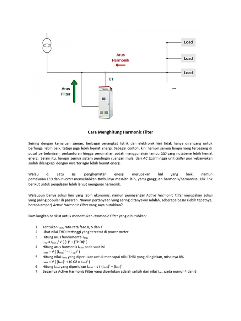 Cara Menghitung Harmonic Filter | PDF