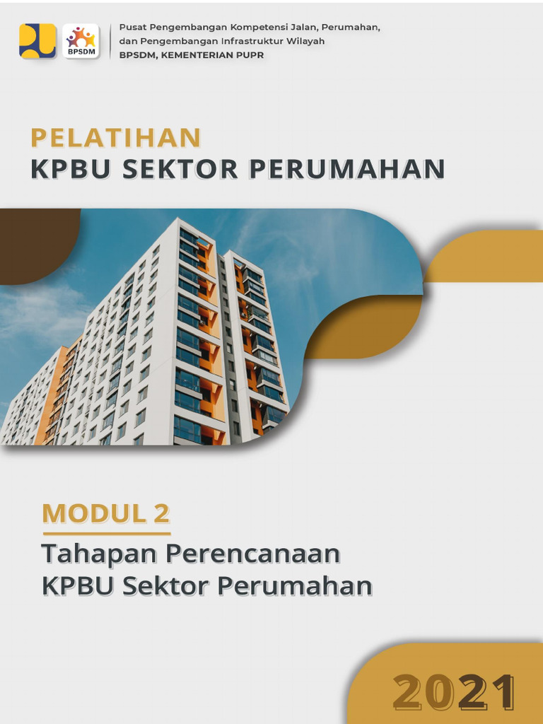 Modul 2 Tahapan Perencanaan KPBU Bidang Perumahan Final | PDF