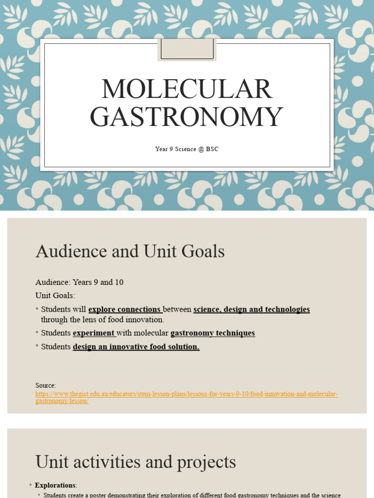 Molecular Gastronomy Intro | PDF | Data | Science