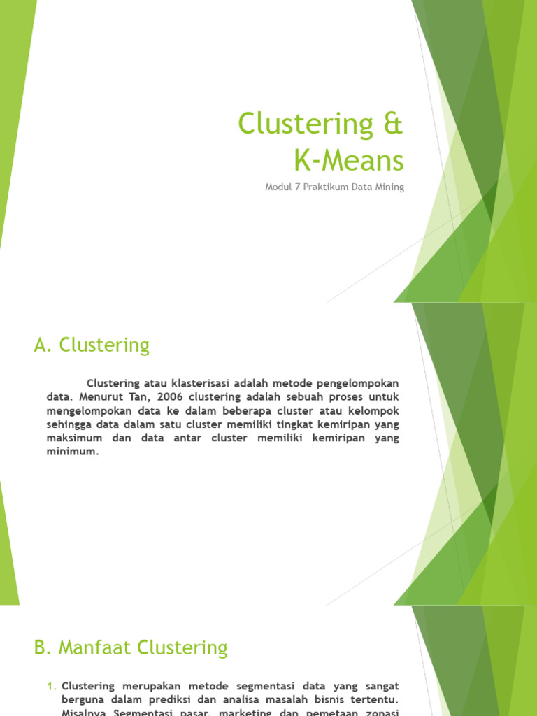 NEW - Modul 7 Clustering & K-Means | PDF