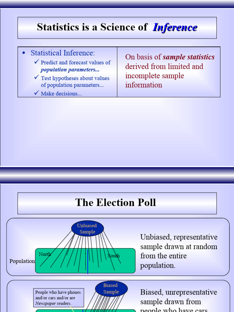 Statistical Inference and Sampling Distributions | PDF