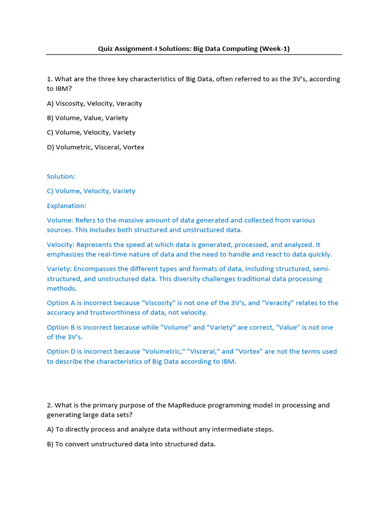 Assignment1 BigData Computing Noc23-Cs112 | PDF