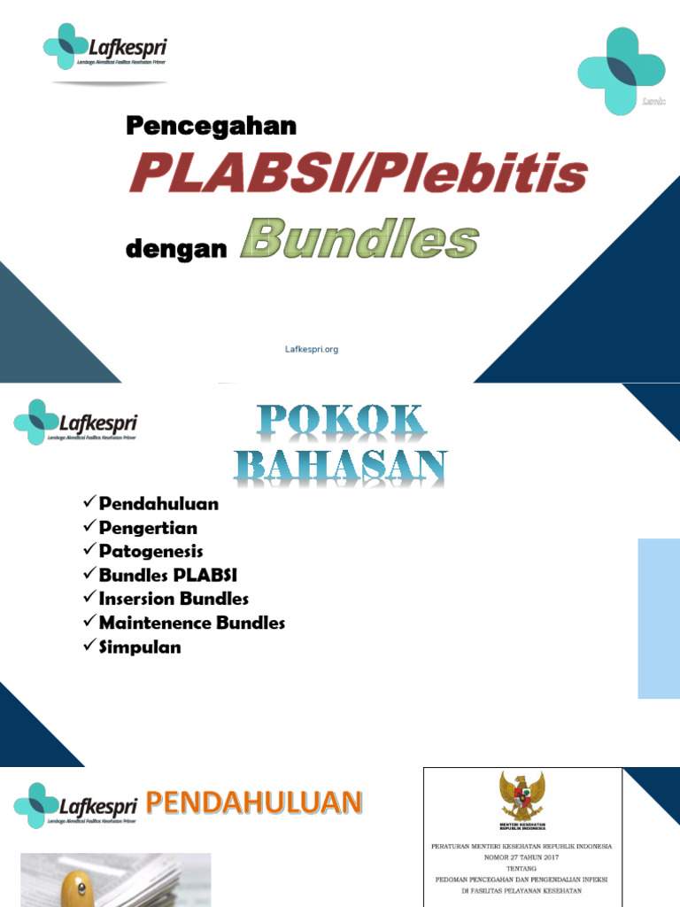 8-1 Pencegahan PLABSI Plebitis Dengan Bundles | PDF