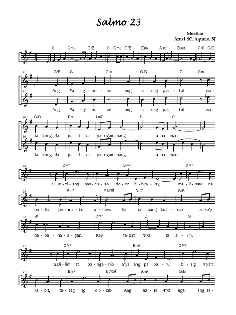 Salmo 23 Arnel Aquino SJ | PDF