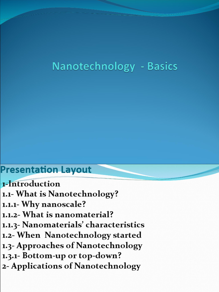 Nano Basics | PDF | Nanotechnology | Nanomaterials