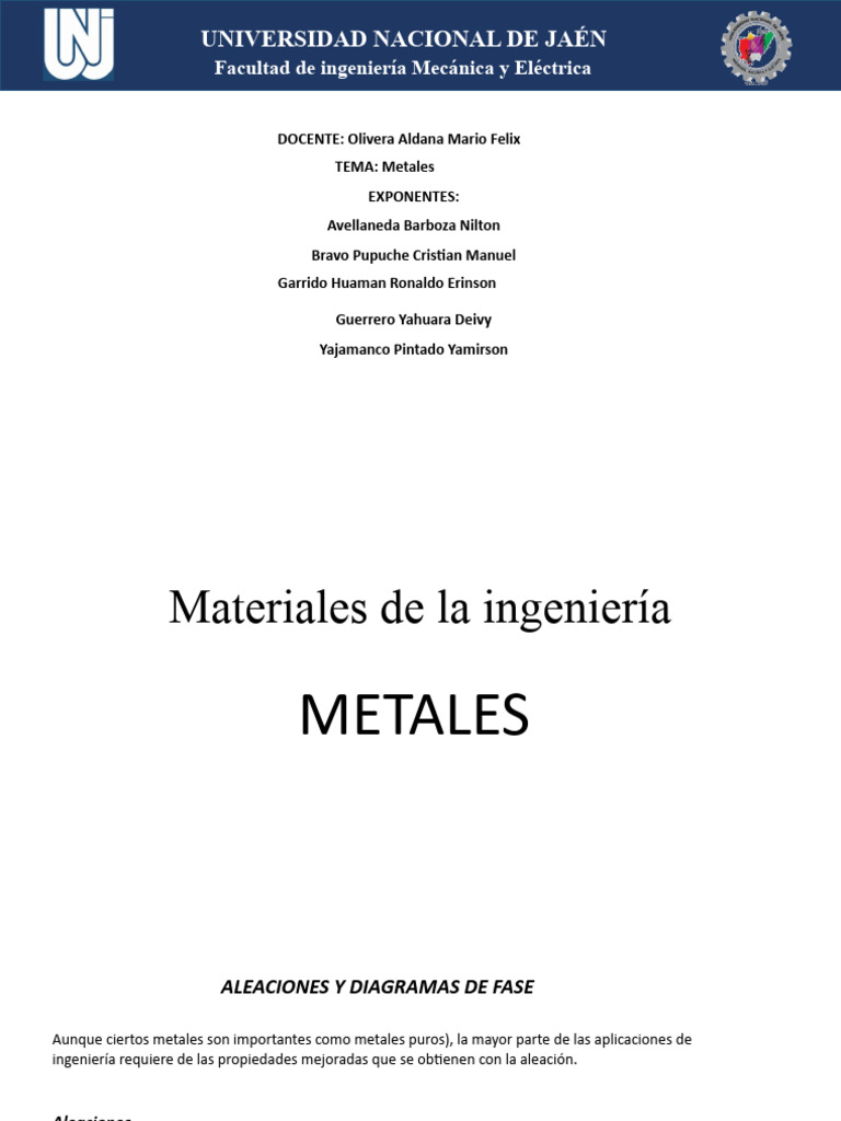 Metales y Aleaciones | Descargar gratis PDF | Acero inoxidable | Hierro fundido