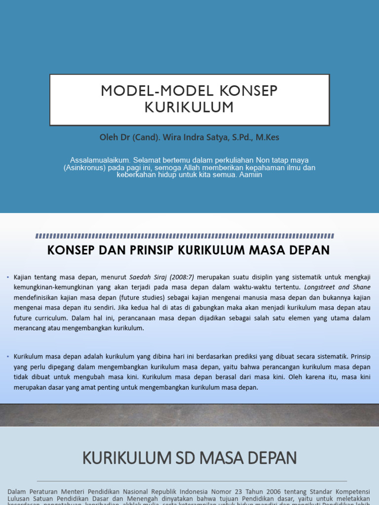 Model-Model Konsep Kurikulum | PDF