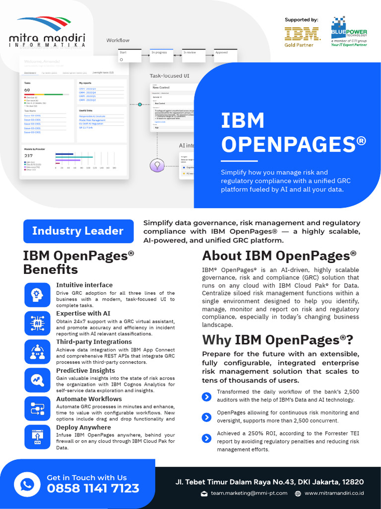 Brosur Product IBM Fordigi 2023 (OpenPages) - by Mitra Mandiri ...