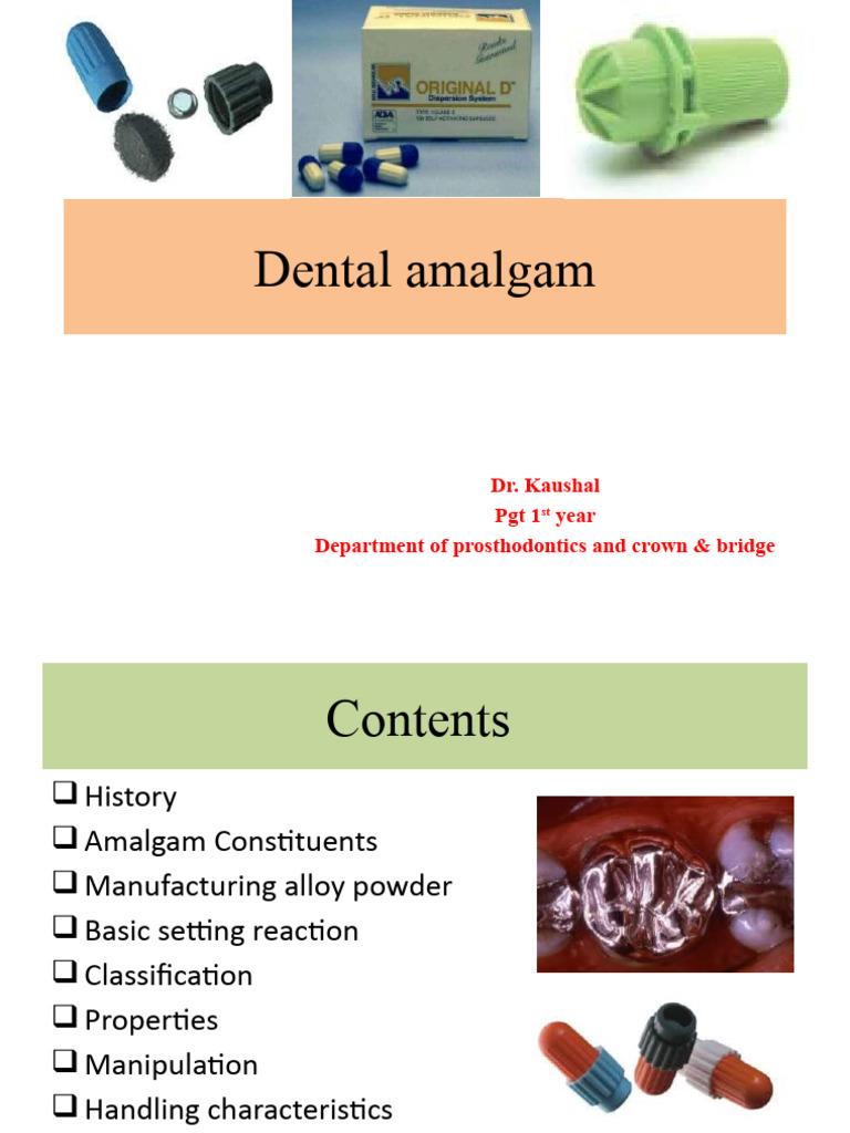 Dental Amalgam | PDF | Alloy | Ingot