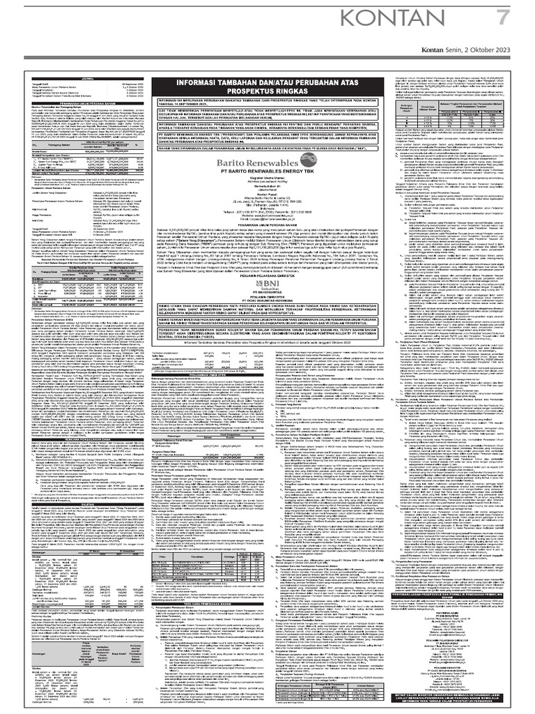 D - BREN - Prospektus Ringkas Final | PDF