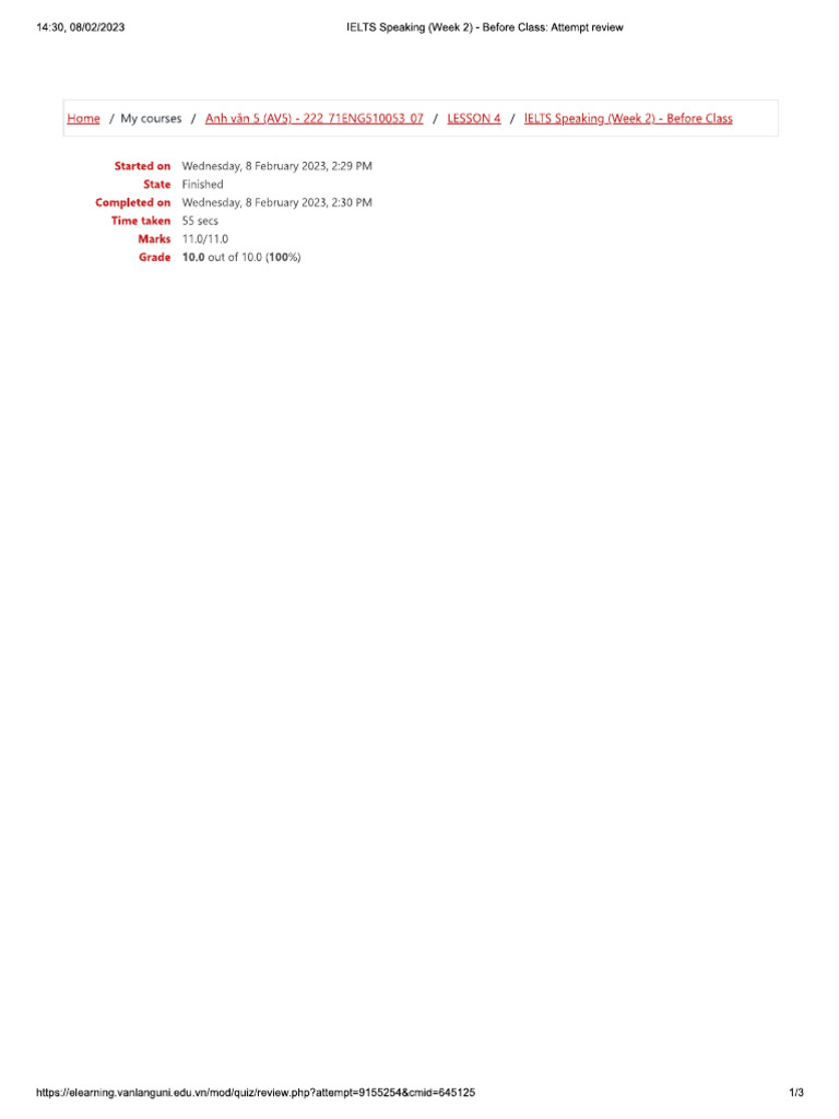 Before Class 1 | PDF