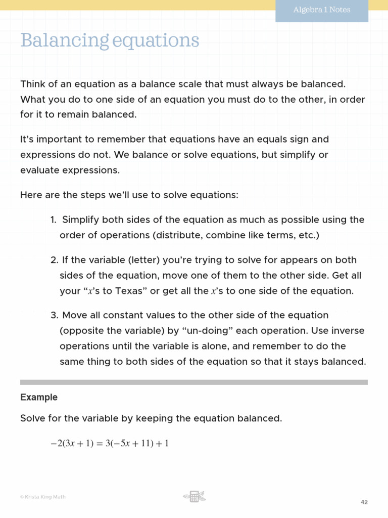 Balancing Equations | PDF | Equations | Mathematics