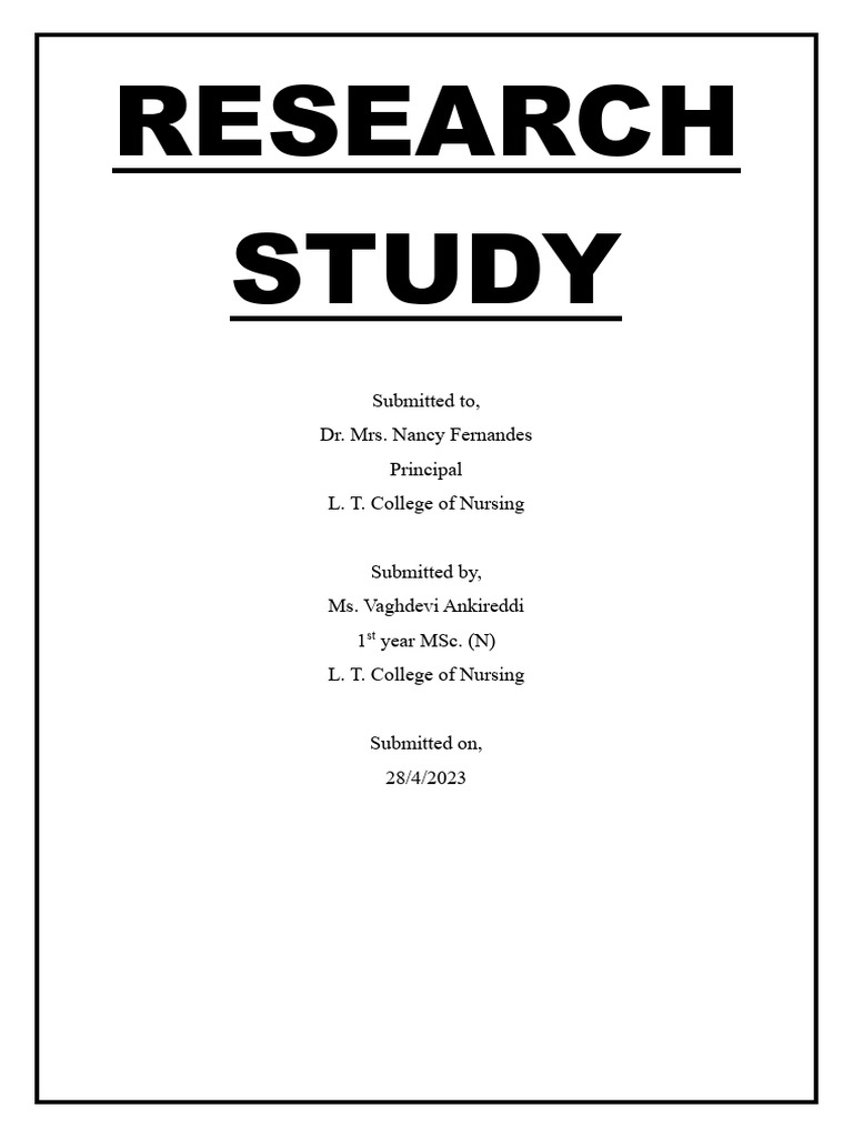 Research Study | PDF