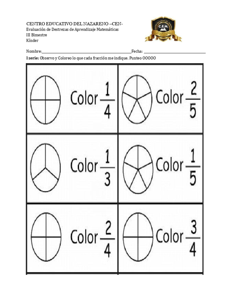 Evaluaciones de Aprendizaje Kínder y Pre-Kínder | PDF | Educación de la ...