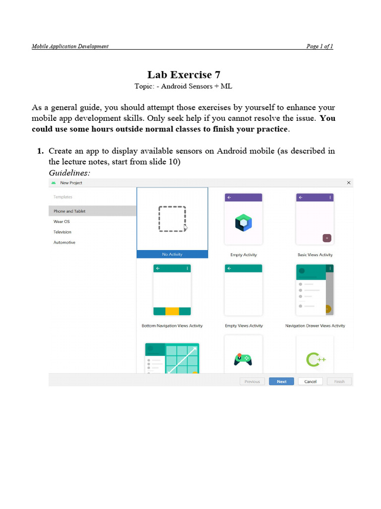 Lab7 Android Sensors Ml Pdf Mobile App Android Operating System