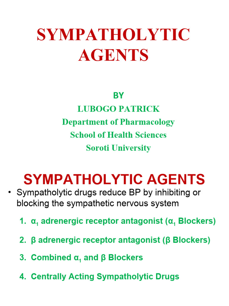 Sympa T Holy Tics | PDF | Drugs | Clinical Medicine