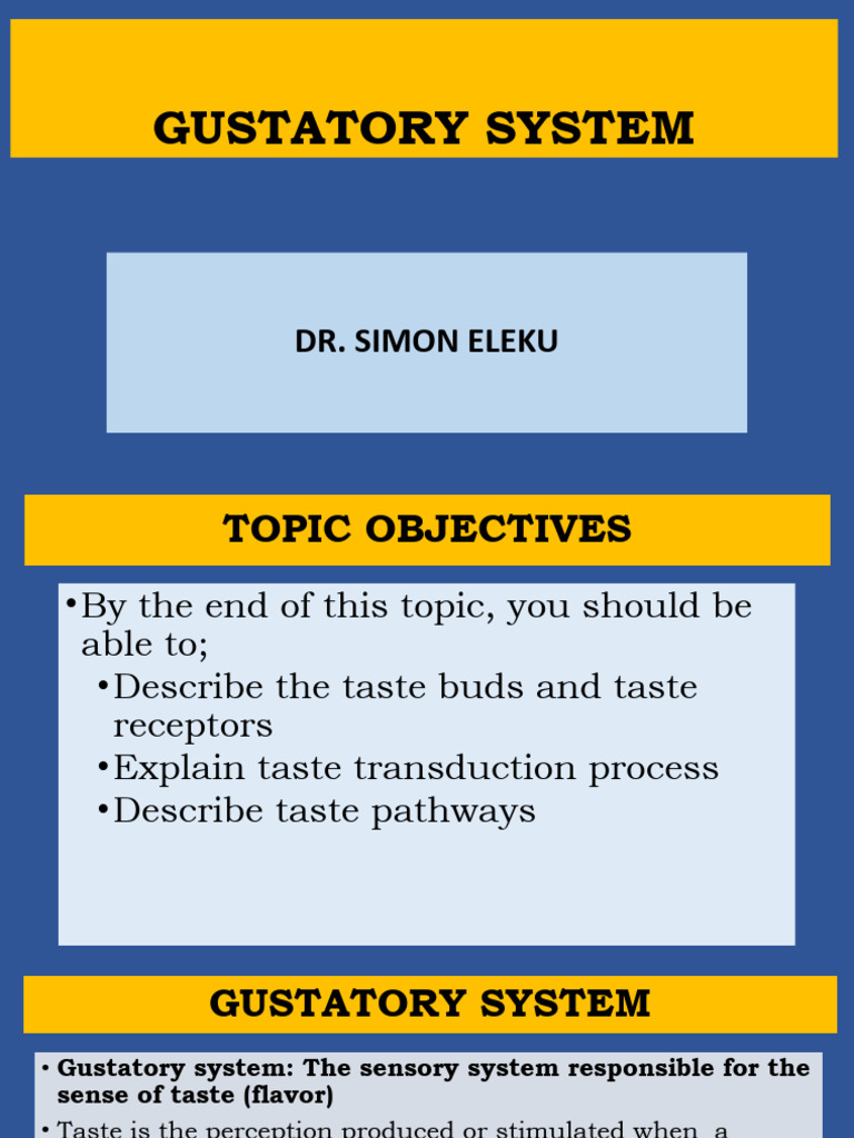 Gustation | PDF | Taste | Senses