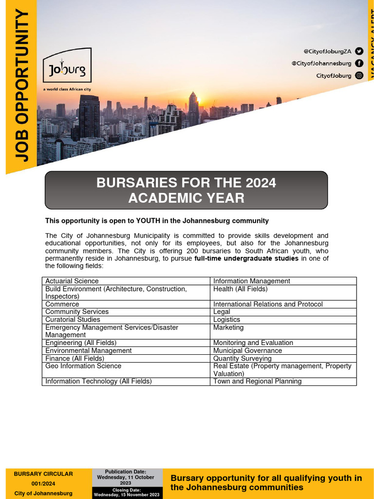 Bursary Circular For 2024 | PDF | Postgraduate Education