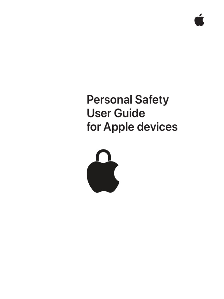 Personal Safety User Guide | PDF | Ios | I Cloud