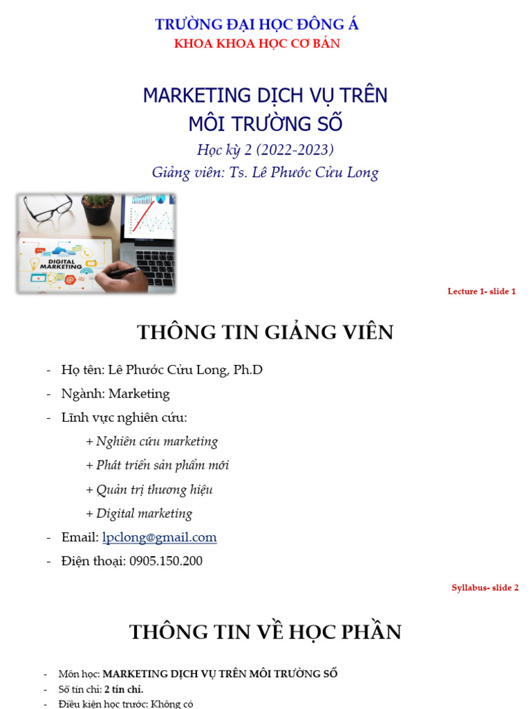 Lecture 1 - Course Introduction 2022-2023 | PDF