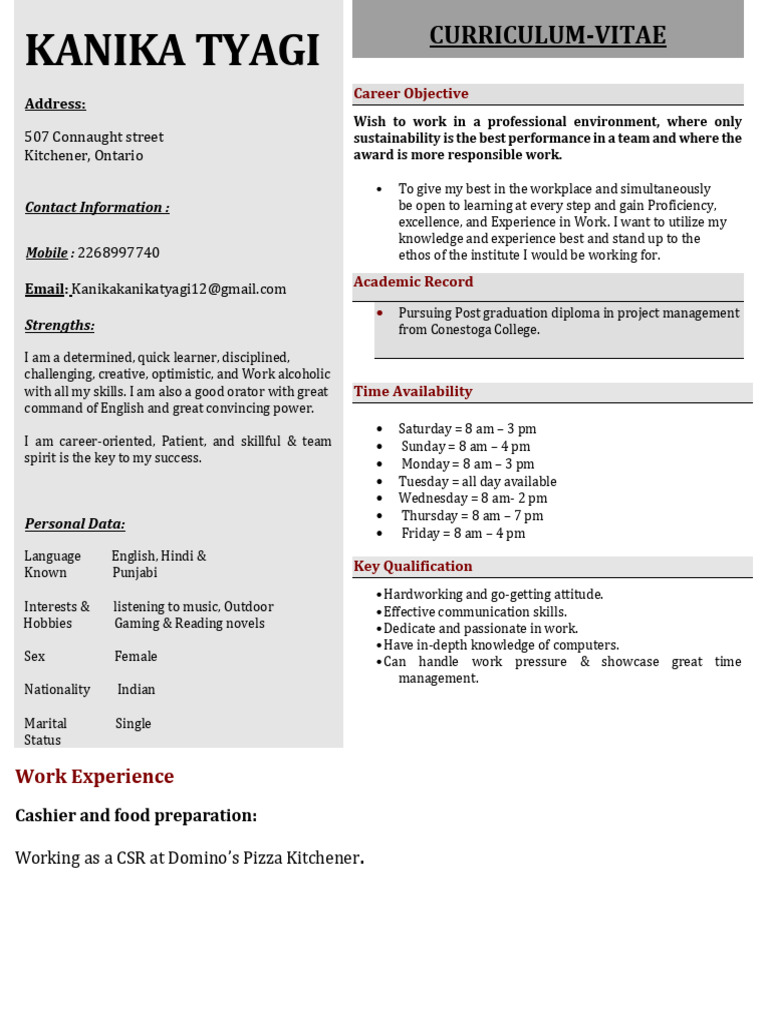 Kanika Tyagi New Resume | PDF | Communication | Human Communication