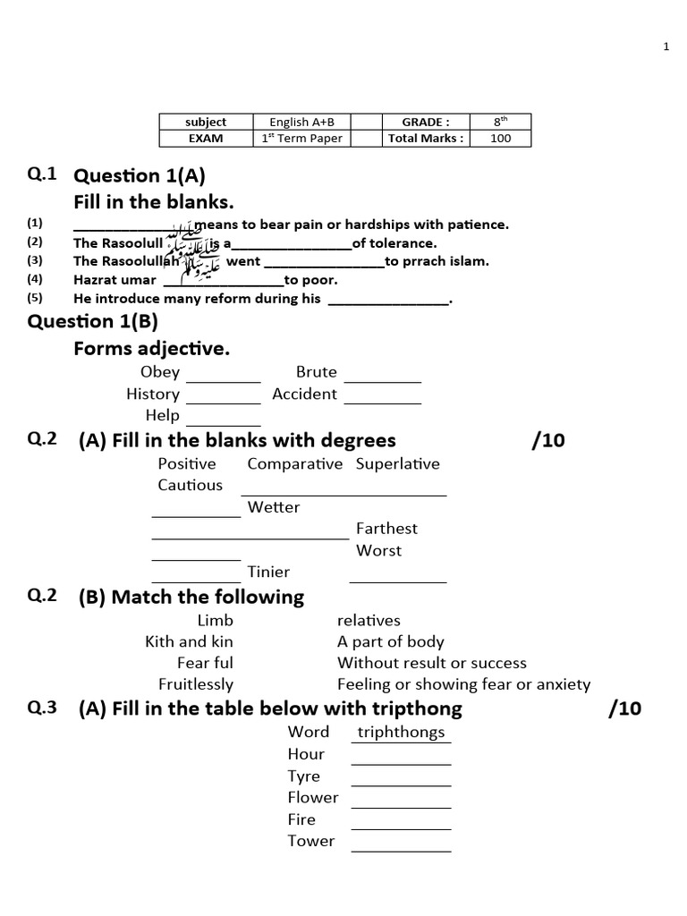 Ags Eng A+b Grade 8 | PDF | Linguistics | Grammar