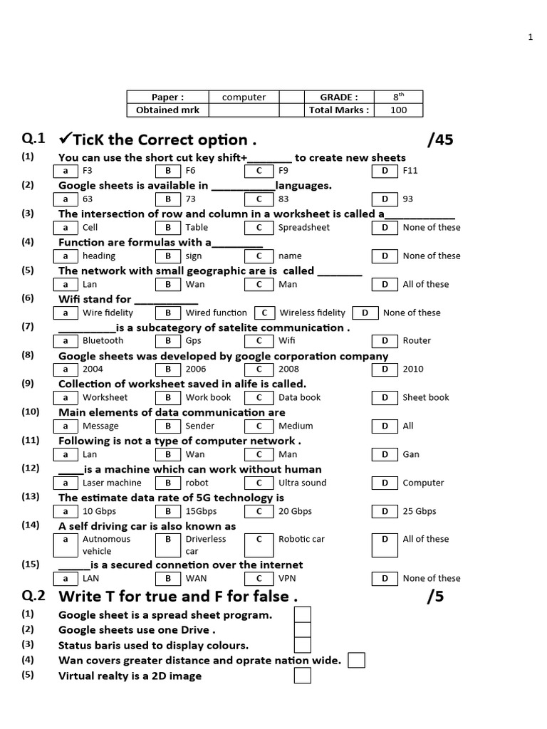 AGS Computer GRADE 8 | PDF | Wi Fi | Wide Area Network