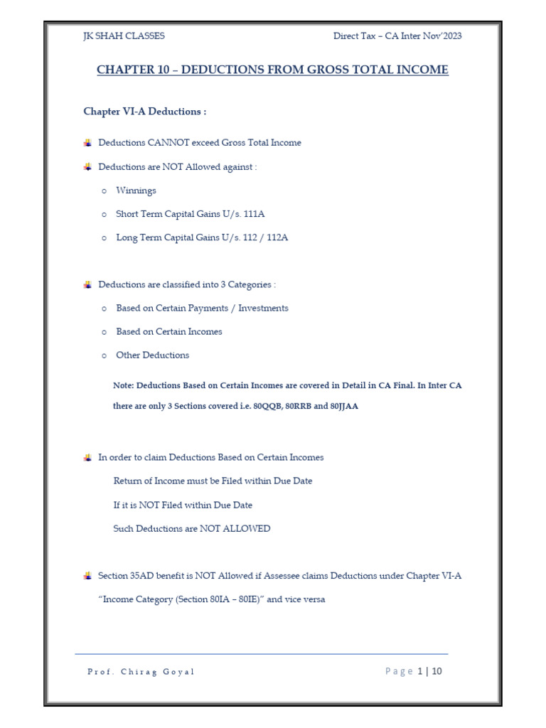 Deductions | PDF | Tax Deduction | Life Insurance