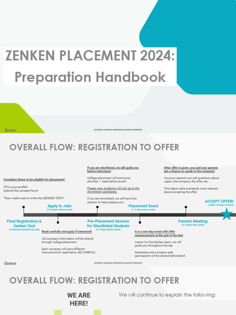 Zenken Placement 2024 Preparation Handbook (FINAL) | PDF | Cost Of Living