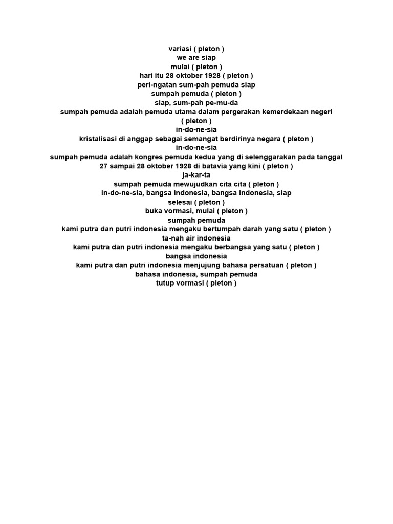 Teks Variasi PBB | PDF